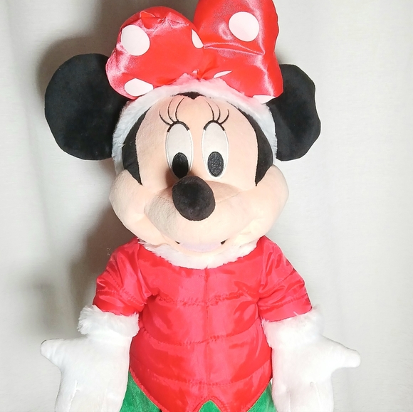 Disney | Holiday | Disney Minnie Mouse Holiday Christmas Plush Door ...